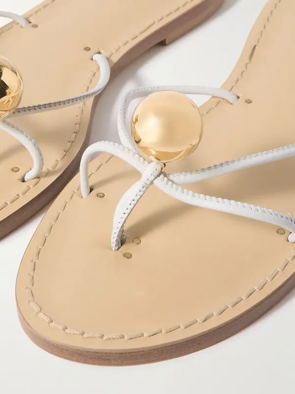 AMANU The Malawi Embellished Leather Sandals