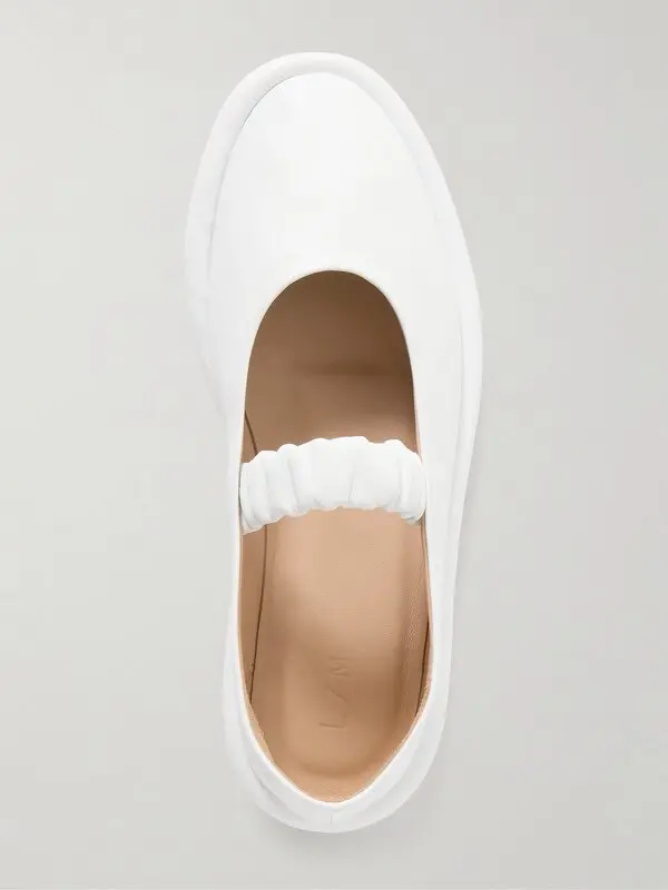 LAUREN MANOOGIAN Leather Ballet Flats