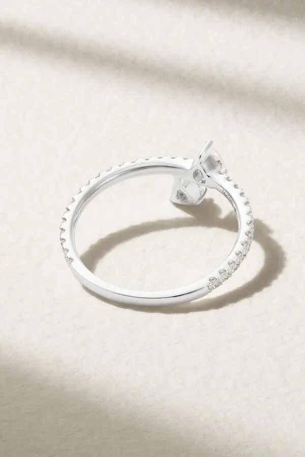 ANITA KO Princess 18-karat White Diamond Ring