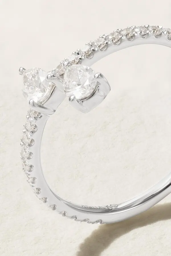 ANITA KO Princess 18-karat White Diamond Ring