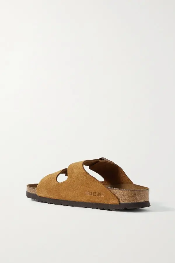 BIRKENSTOCK Arizona Suede Sandals - Brown