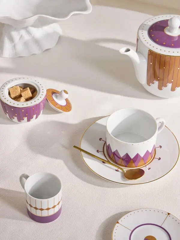 REFLECTIONS COPENHAGEN Porcelain 11-piece Tea Set