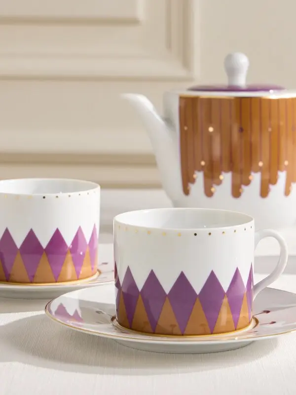 REFLECTIONS COPENHAGEN Porcelain 11-piece Tea Set
