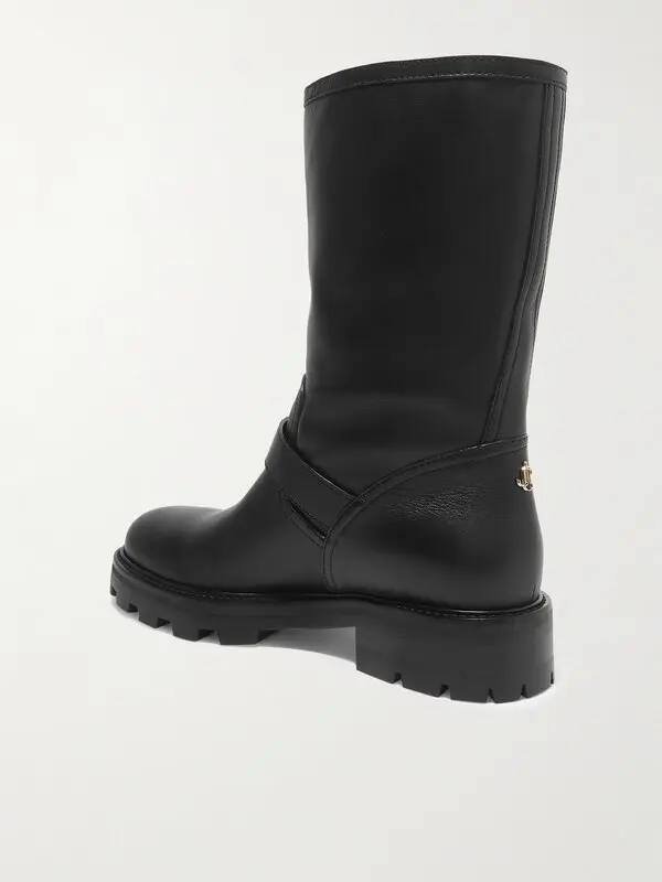 JIMMY CHOO Biker Ii Leather Boots
