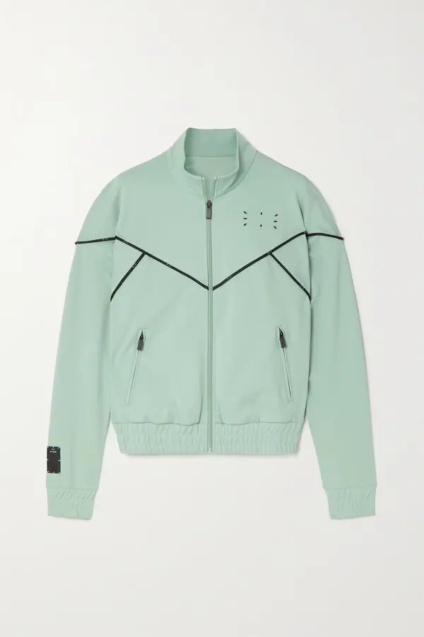 Alexander McQueen Piped Jersey Track Jacket