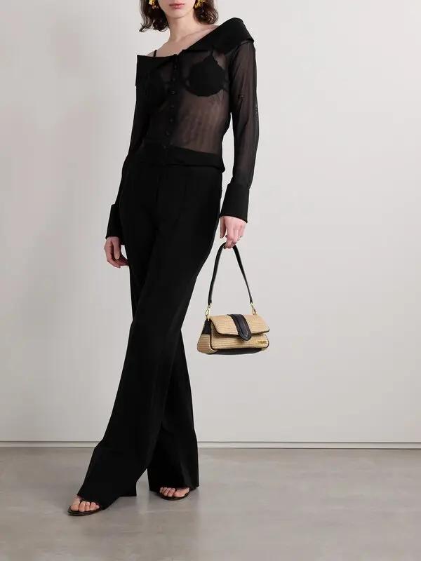 Jacquemus Brezza Off-the-shoulder Jersey Blouse