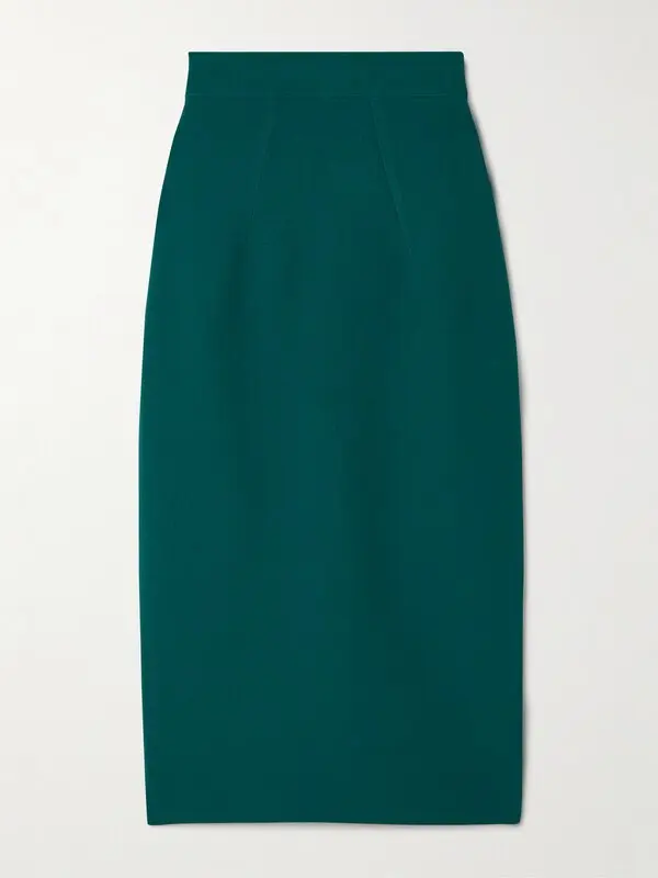 Safiyaa Hokoku Stretch-crepe Midi Skirt