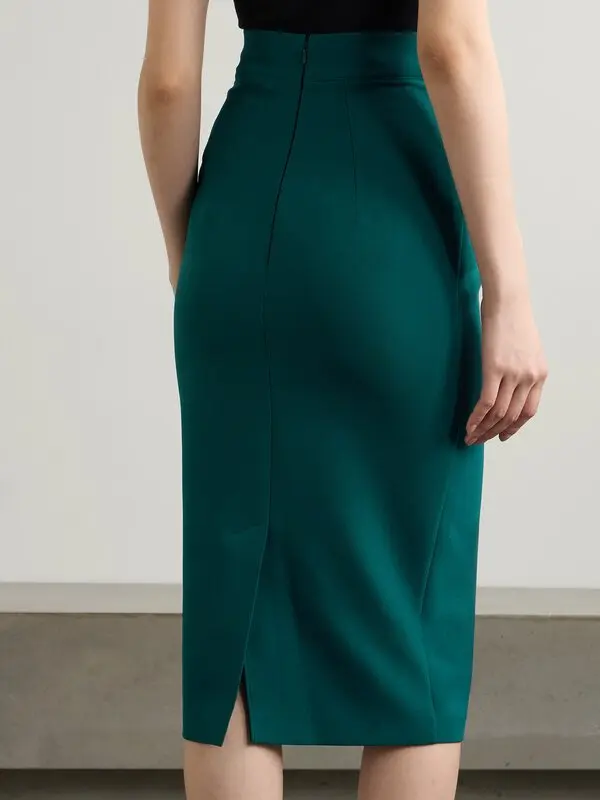 Safiyaa Hokoku Stretch-crepe Midi Skirt