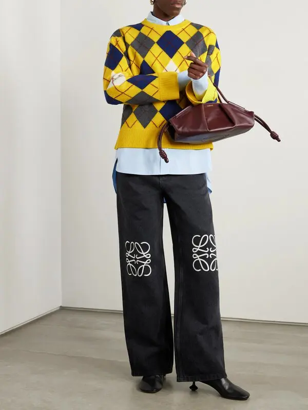 Loewe Argyle Wool Sweater