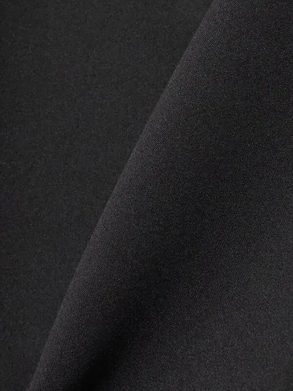 Wardrobe.NYC Cropped Straight-leg Stretch-ponte Pants - Black