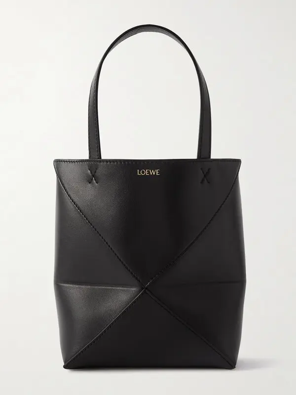 Loewe Puzzle Fold Mini Tote - Black