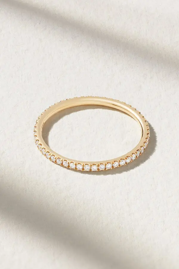 Ileana Makri Thread 18-karat Diamond Eternity Ring - Gold
