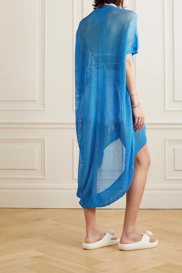 Loewe Paula's Ibiza Asymmetric Mesh Dress