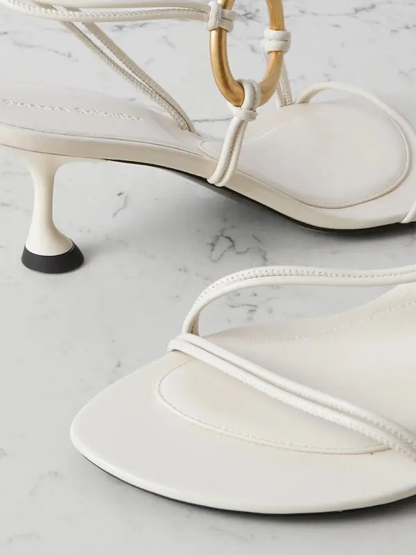 Proenza Schouler Hoop Leather Slingback Sandals