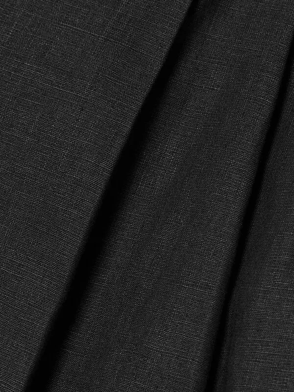 Another Tomorrow Net Sustain Pleated Linen Shorts