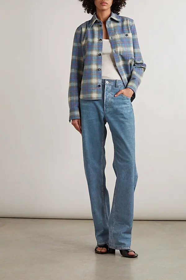 Bottega Veneta Printed Leather Straight-leg Trousers