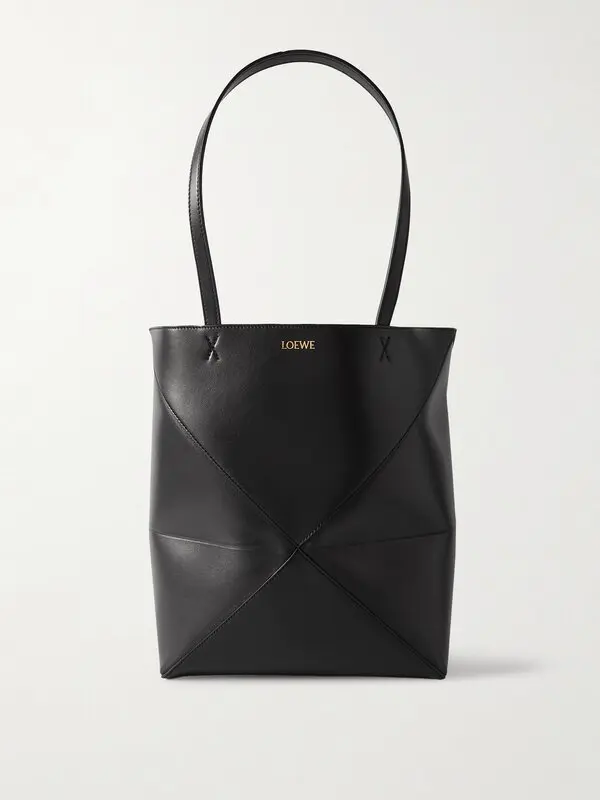 Loewe Puzzle Fold Medium Tote - Black