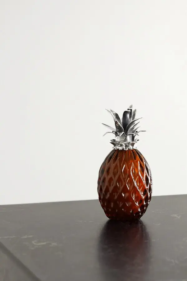Buccellati Pineapple Sterling And Glass Table Marker