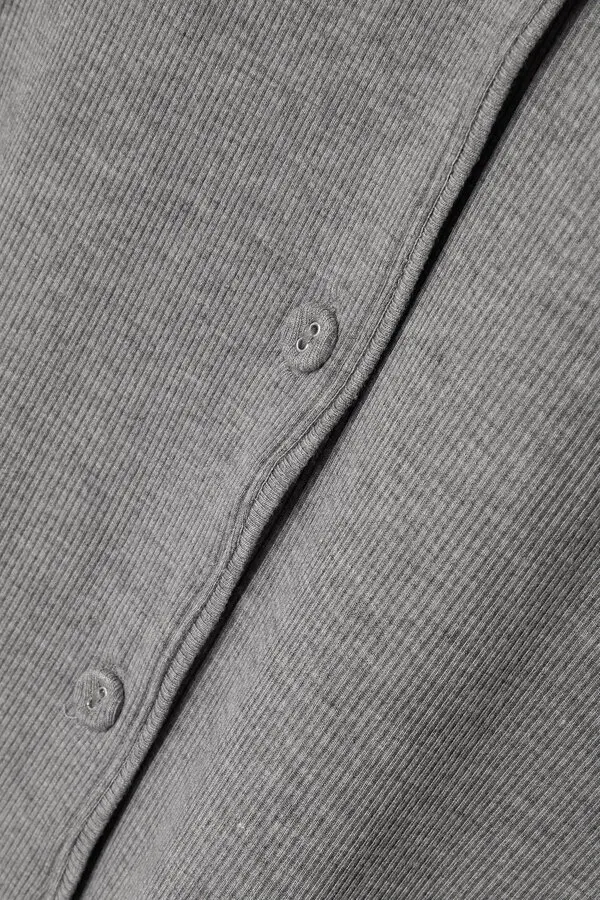 SKIMS Ribbed Stretch-modal Jersey Lounge Set - Gray