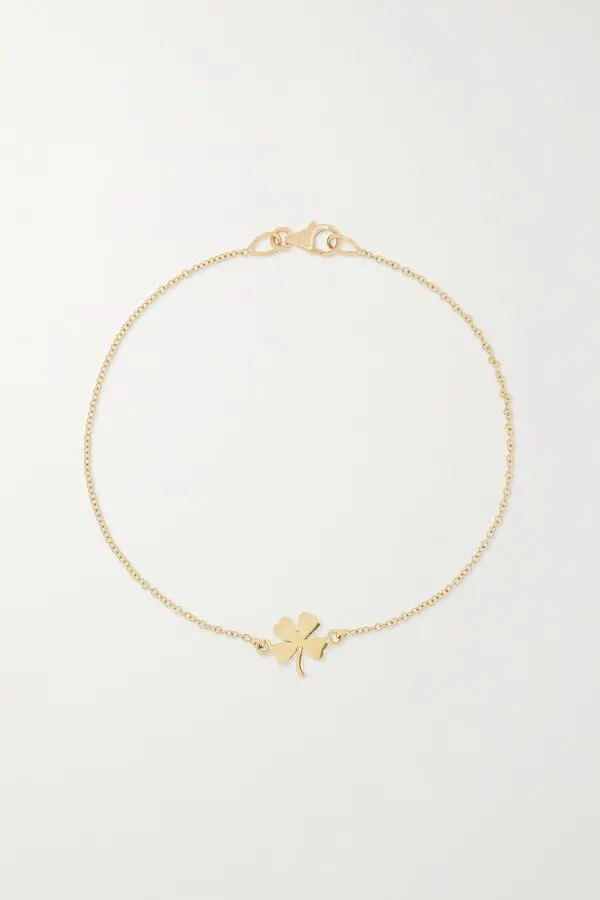 JENNIFER MEYER Mini Clover 18-karat Bracelet - Gold