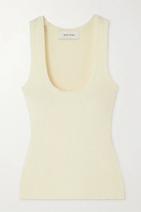 Matteau Ribbed-knit Tank