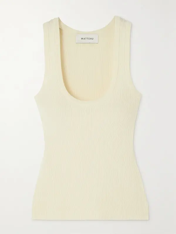Matteau Net Sustain Ribbed-knit Tank