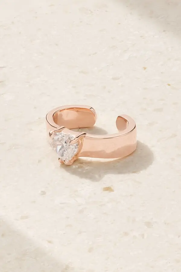 ANITA KO 18-karat Rose Diamond Ear Cuff - Gold