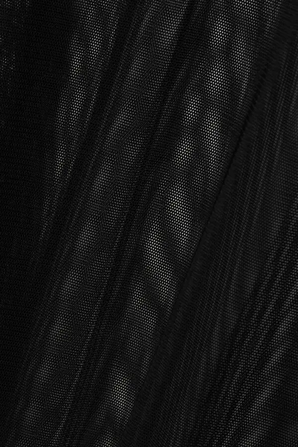 Norma Kamali Stretch-mesh Maxi Dress