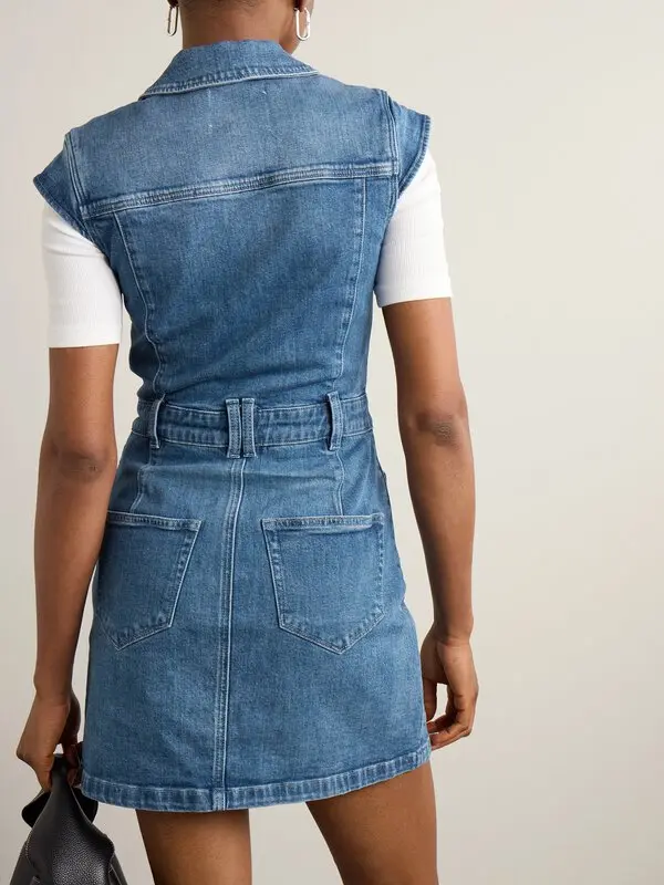Paige Jaxsyn Stretch-denim Mini Dress