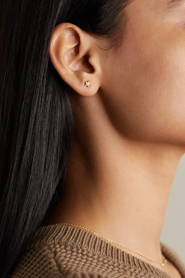 JENNIFER MEYER Star 18-karat Stud Earrings