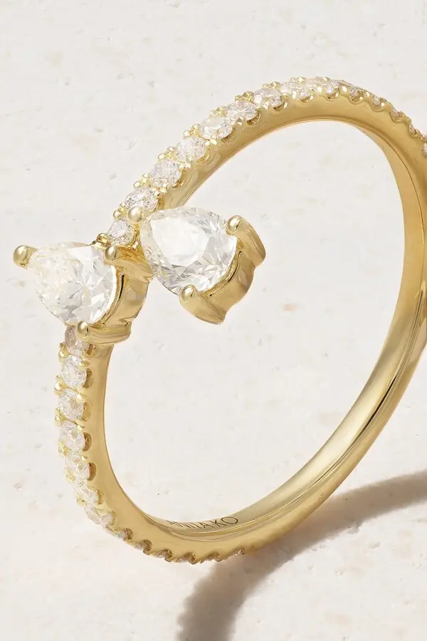 ANITA KO Princess Eternity 18-karat Diamond Ring