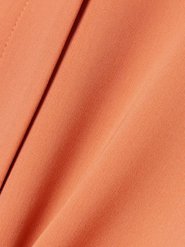 Another Tomorrow Pleated Crepe Shorts