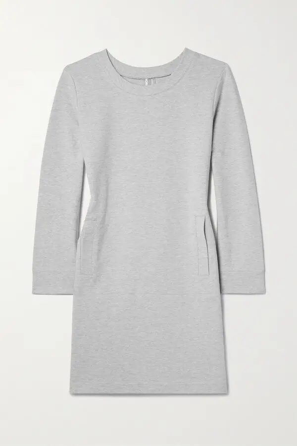 Norma Kamali Cotton-blend Jersey Mini Dress