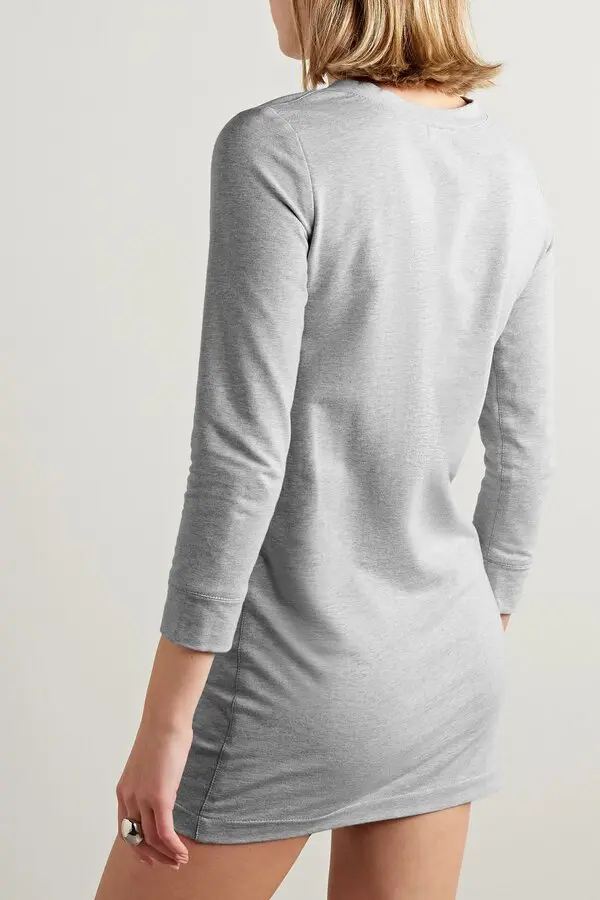 Norma Kamali Cotton-blend Jersey Mini Dress