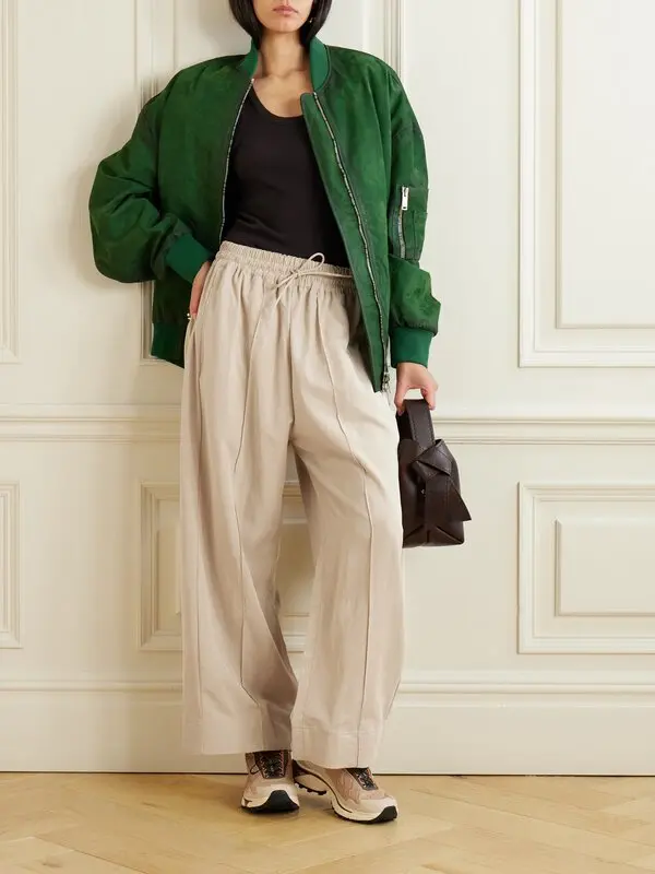 ADIDAS ORIGINALS Y-3 Lyocell-blend Twill Wide-leg Drawstring Trousers