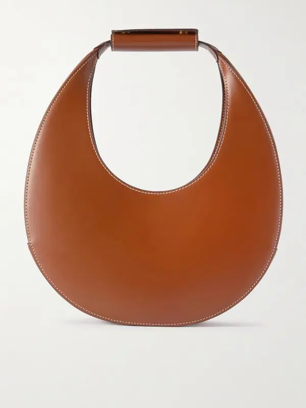 Staud Moon Leather Tote - Brown