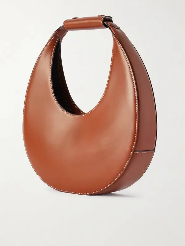 Staud Moon Leather Tote - Brown
