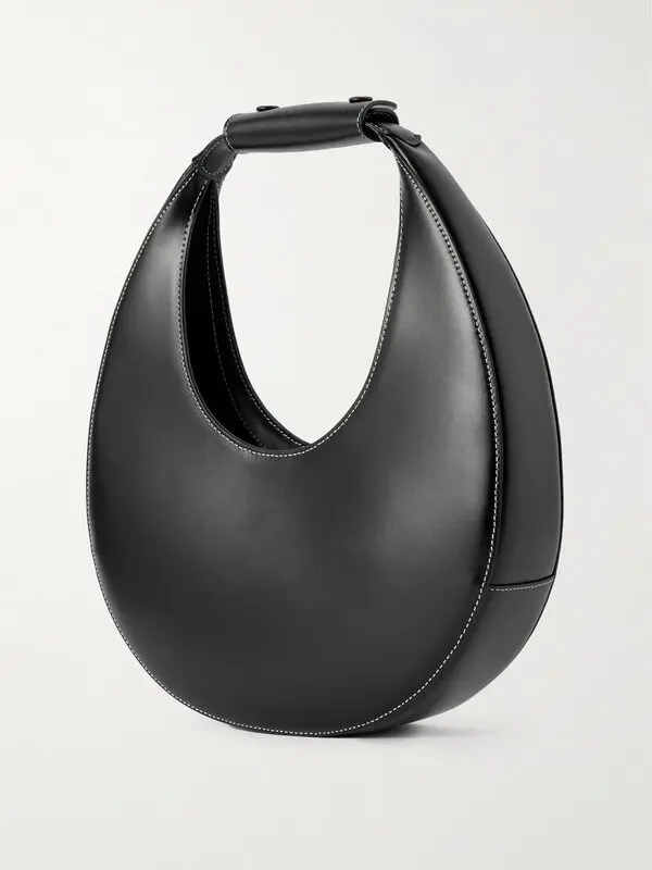 Staud Moon Leather Tote - Black