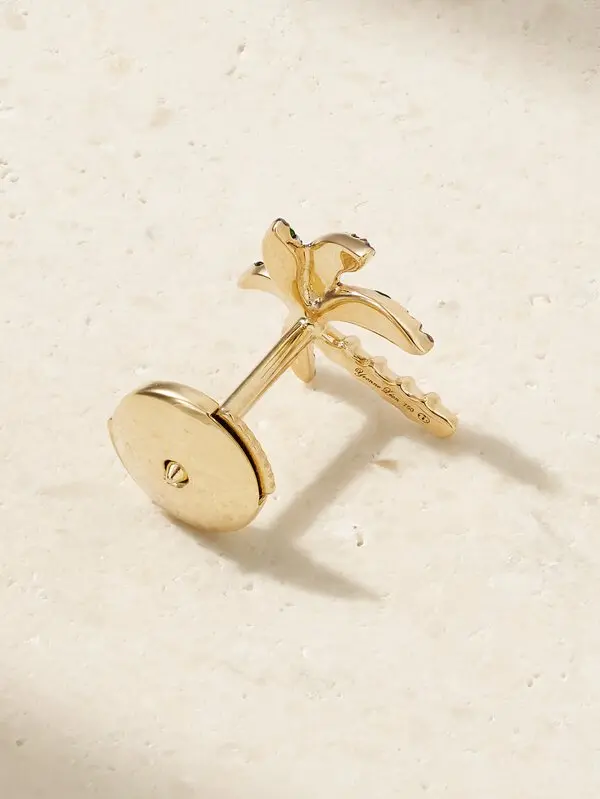 Yvonne Léon 18-karat Tsavorite Stud Earring