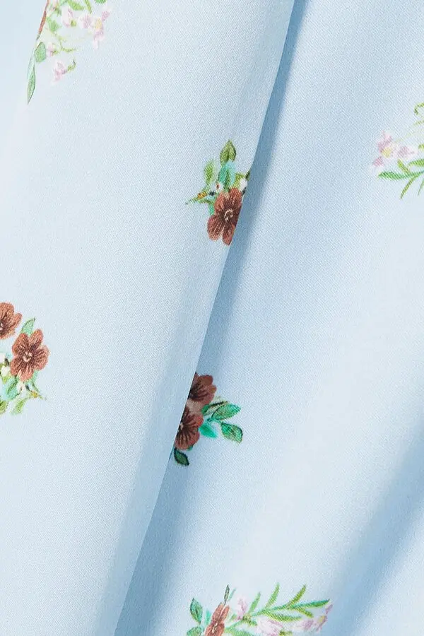 Sleeper Blossom Floral-print Satin Pants