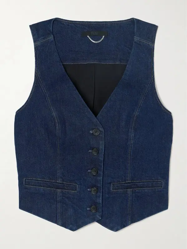 Paige Antonella Denim Vest