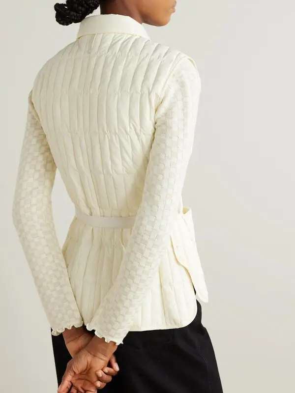 Mackage Helia Belted Quilted Padded Recycled-shell Down Vest