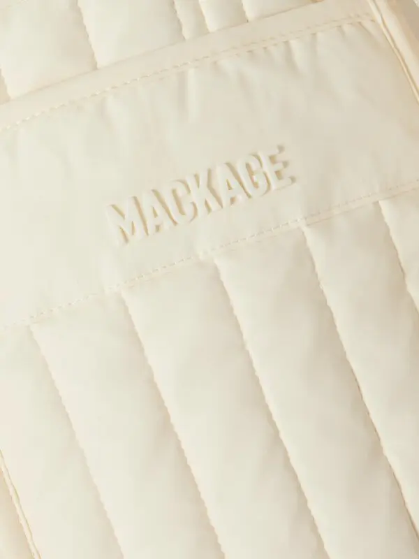 Mackage Helia Belted Quilted Padded Recycled-shell Down Vest