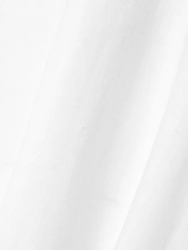 Another Tomorrow Pleated Linen Wide-leg Trousers - White
