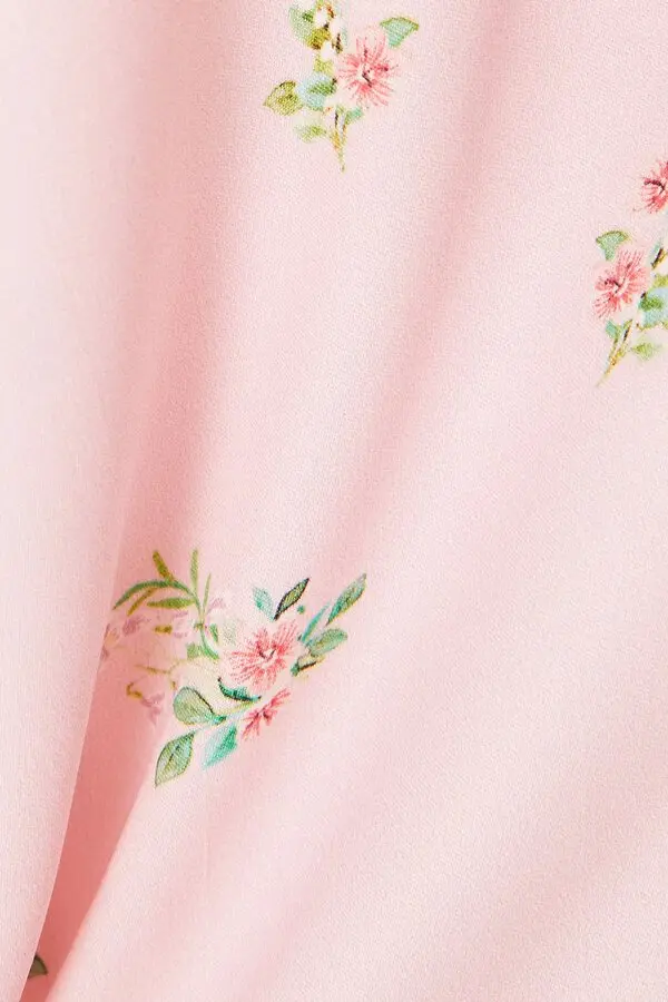 Sleeper Blossom Floral-print Satin Shirt