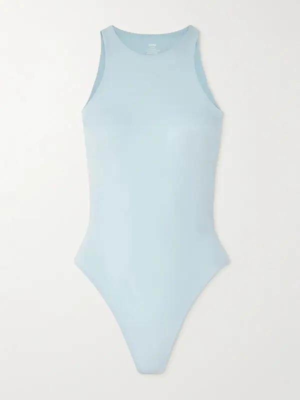 SKIMS Fits Everybody High Neck Bodysuit - Blue