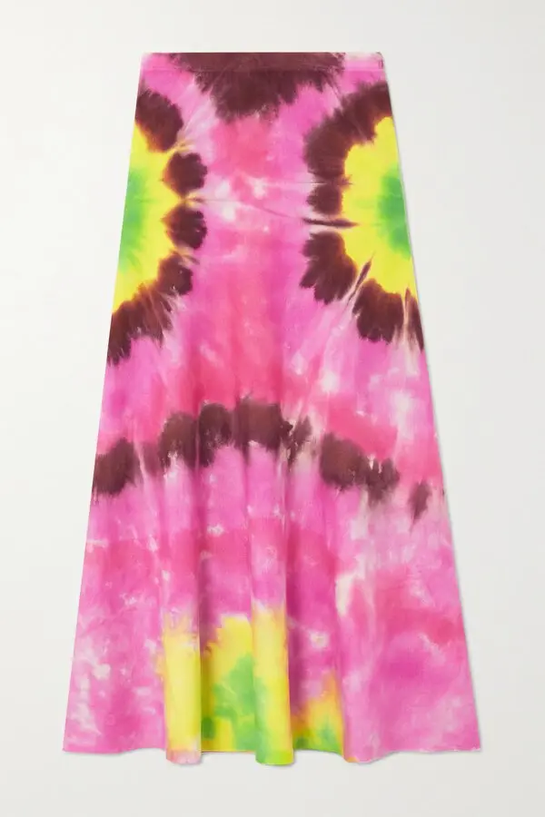 Gabriela Hearst Olive Cashmere Midi Skirt - Pink