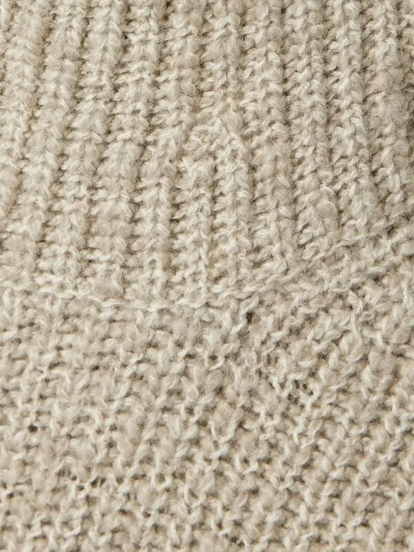 Loro Piana Ribbed Cashmere Turtleneck Sweater