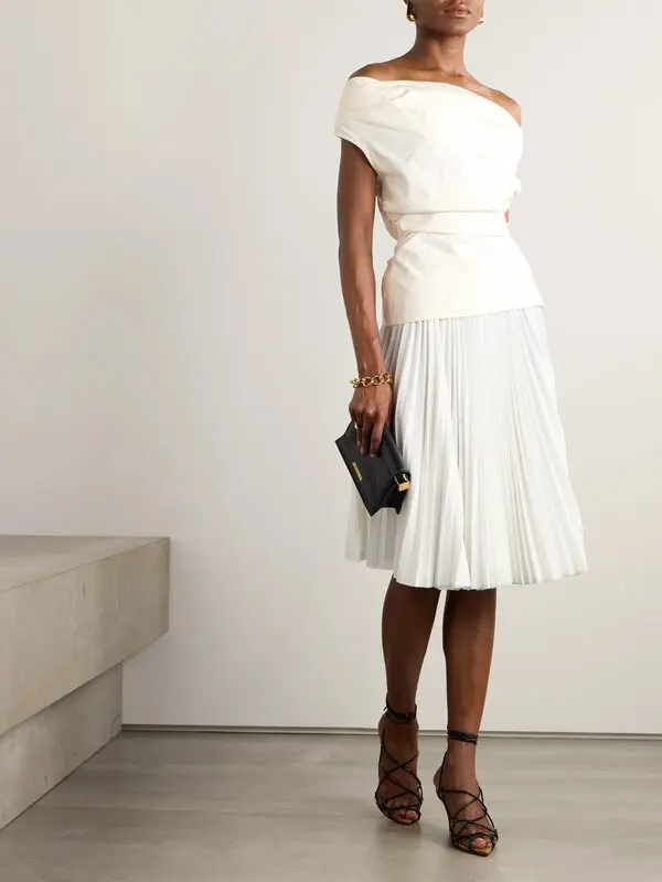 Magda Butrym Off-the-shoulder Silk Top