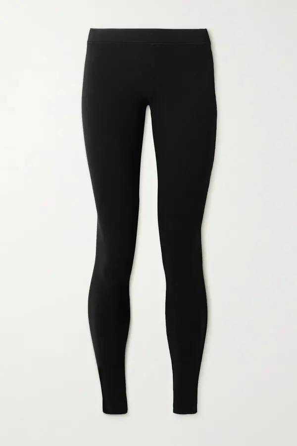 JAMES PERSE Stretch-pima Cotton Jersey Leggings
